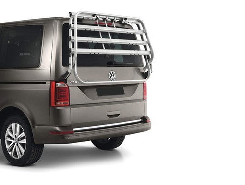 FITS VW T6 CARAVELLE GENUINE OE TAILGATE 4 BIKE BICYCLE HOLDER RACK V2 ...