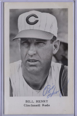 1964 Cincinnati Reds Postcard Bill Henry Autograph | eBay