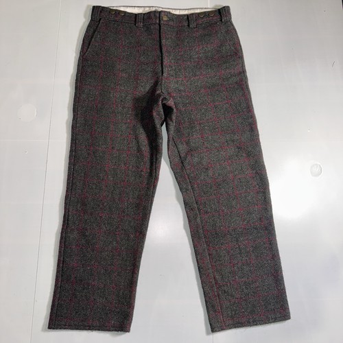 VTG CODET Malone Thick Wool Pants 38x31 (37x29.5) Gray Hunting ...