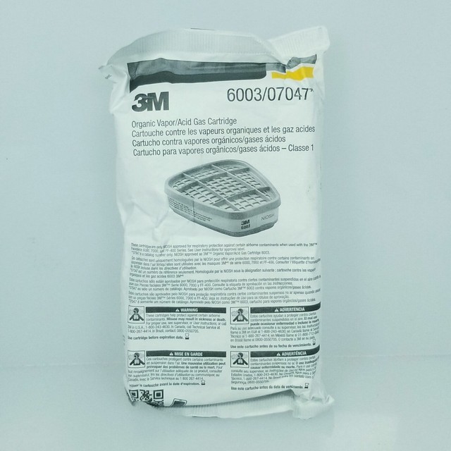 3M 6003 Organic Vapor/Acid Gas Cartridge - Case of 60 for sale online ...