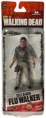 AMC The Walking Dead Cell Block Flu Walker 5 inch Action Figure Series ...