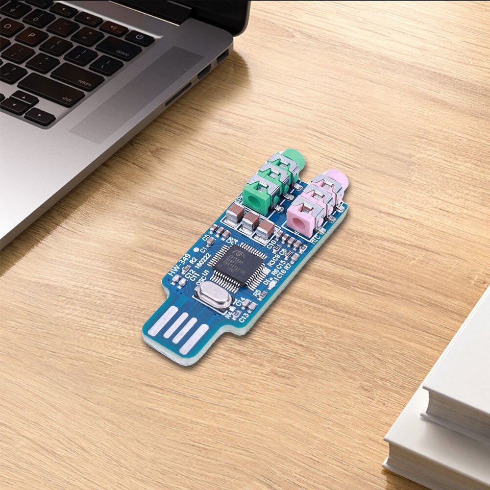 CM108 External Sound Card Chip Board 3.5mm Headphone Mic Jack Stereo ...