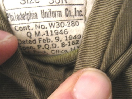 post-WWII US Army M1946 Wool Field "IKE" Jacket w/US & Adjutant General ...