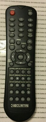 CURTIS LCD REMOTE CONTROL LCDVD326AV1 LCDVD195A NO BATTERY COVER | eBay