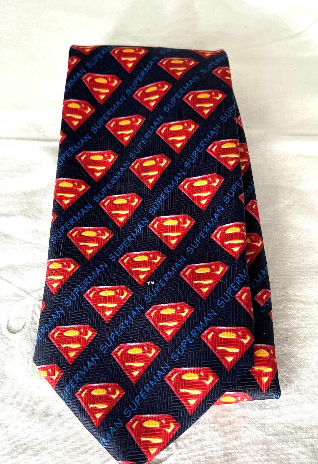 DC Comics Superman Logo Men's Vintage Millennium Tie … - Gem