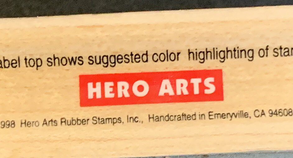 Hero Arts Plaid Heart Rubber Stamp | eBay