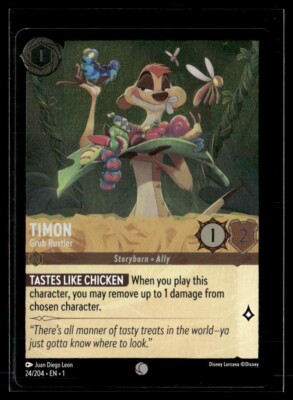 Disney Lorcana The First Chapter Timon Grub Rustler Foil 24/204 | eBay