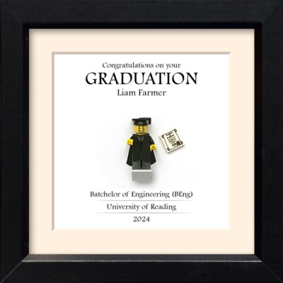 Lego Personalised Graduation Custom Picture Frame. Perfect Gift | eBay UK