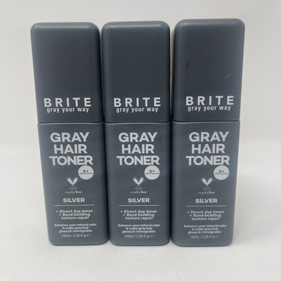 3 Brite Gray Your Way Hair Toner Silver Direct Dye 3.38Fl Oz | eBay