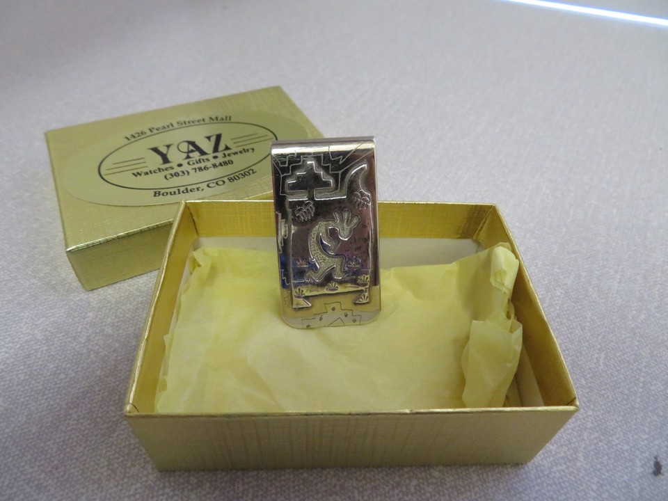 Sterling Silver Navajo Kokopelli Money Clip by Richard Begay Native ...