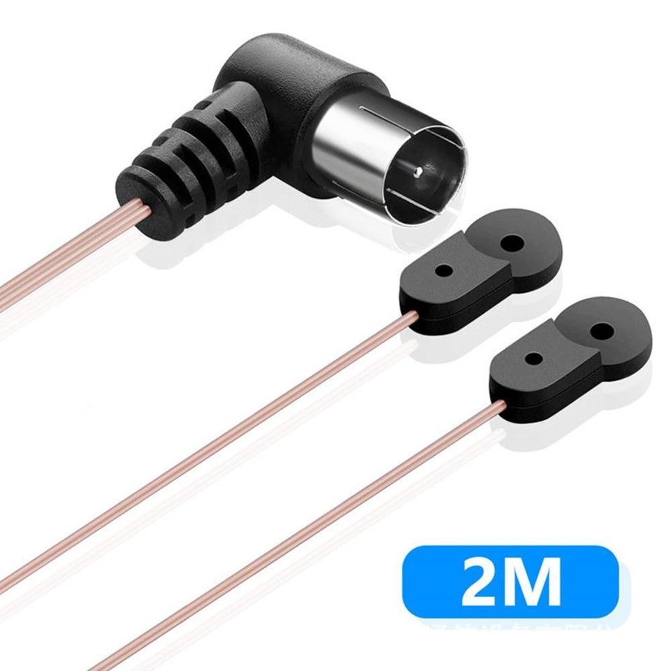 #Indoor FM VHF Aerial FM Radio Hi*Fi Dipole Ribbon Antenna Adapter ...