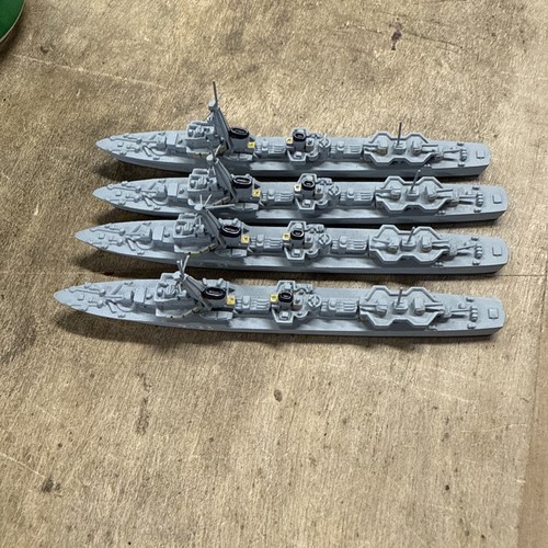 Hansa Vintage West Germany Z23 Destroyer #124 1/1200 Waterline Ship ...