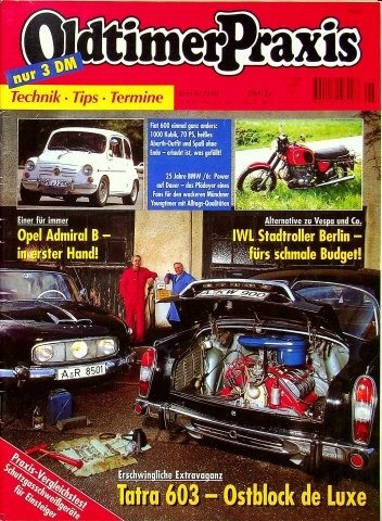 1) Oldtimer Praxis 06/1998 - Tatra 603 V8 Restaurieru - Fiat 600 Abarth ...