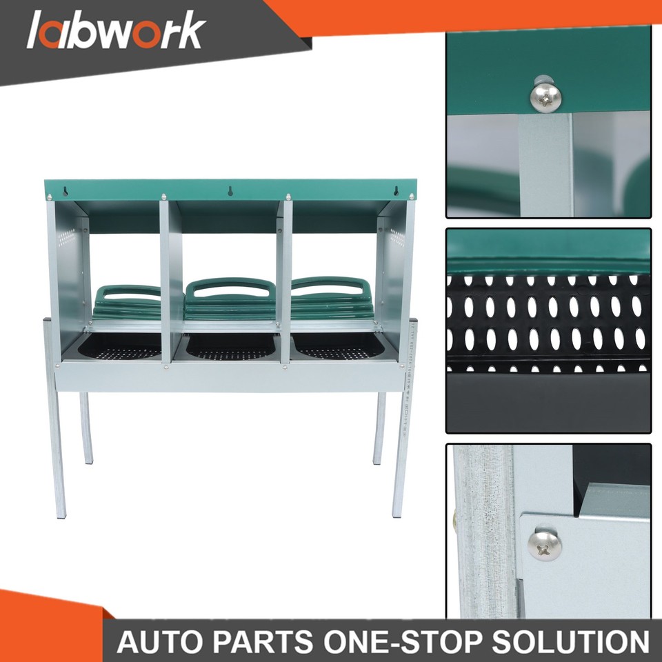Labwork Chicken Nesting Box With Metal Legs 3 Hole Nesting Boxes For ...