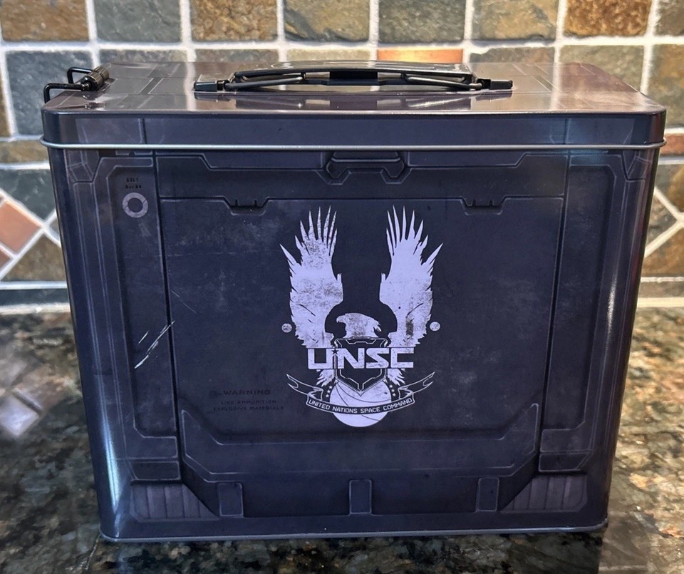 2015 Loot Crate Exclusive Halo 5 Guardians UNSC Ammo Crate Tin W/50 ...