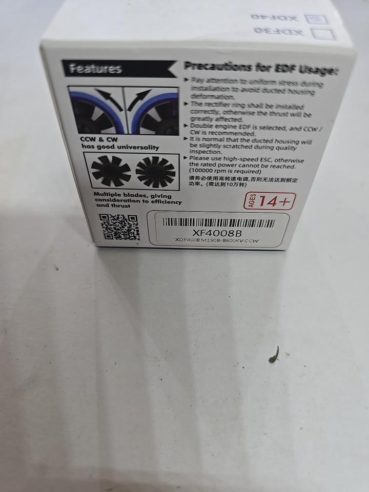 CCW 40mm Ducted Fan 8600KV Motor 12-Blade Prop fo RC EDF Jet AirPlane ...