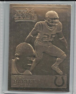 Nick Harper 2007 Danbury Mint Colts Super Bowl 41 XLI 22kt Gold Card | eBay