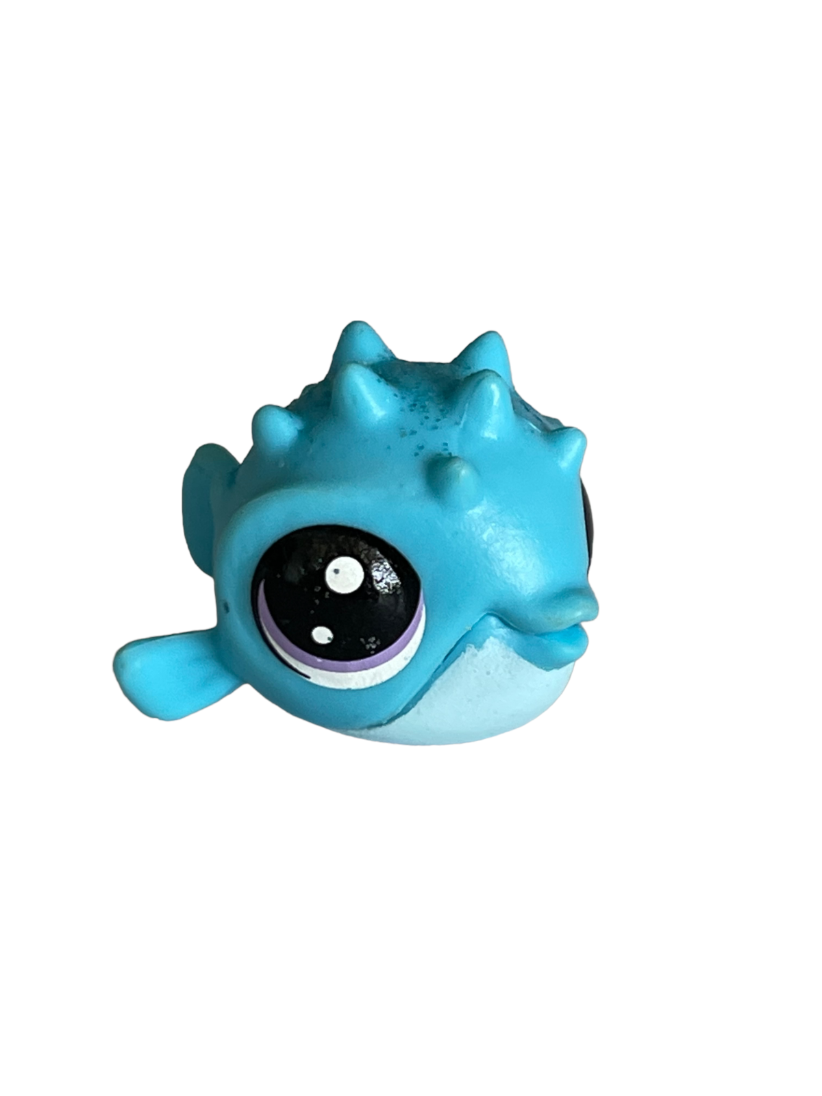 LPS Littlest Pet Shop Azure Blue Pufferfish Puffer Fish BlowFish Figure ...