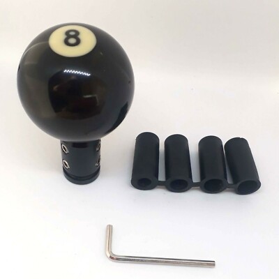 Pool Ball Gear Knob - 8 ball - Universal Fitment 8mm to 14mm diameter ...