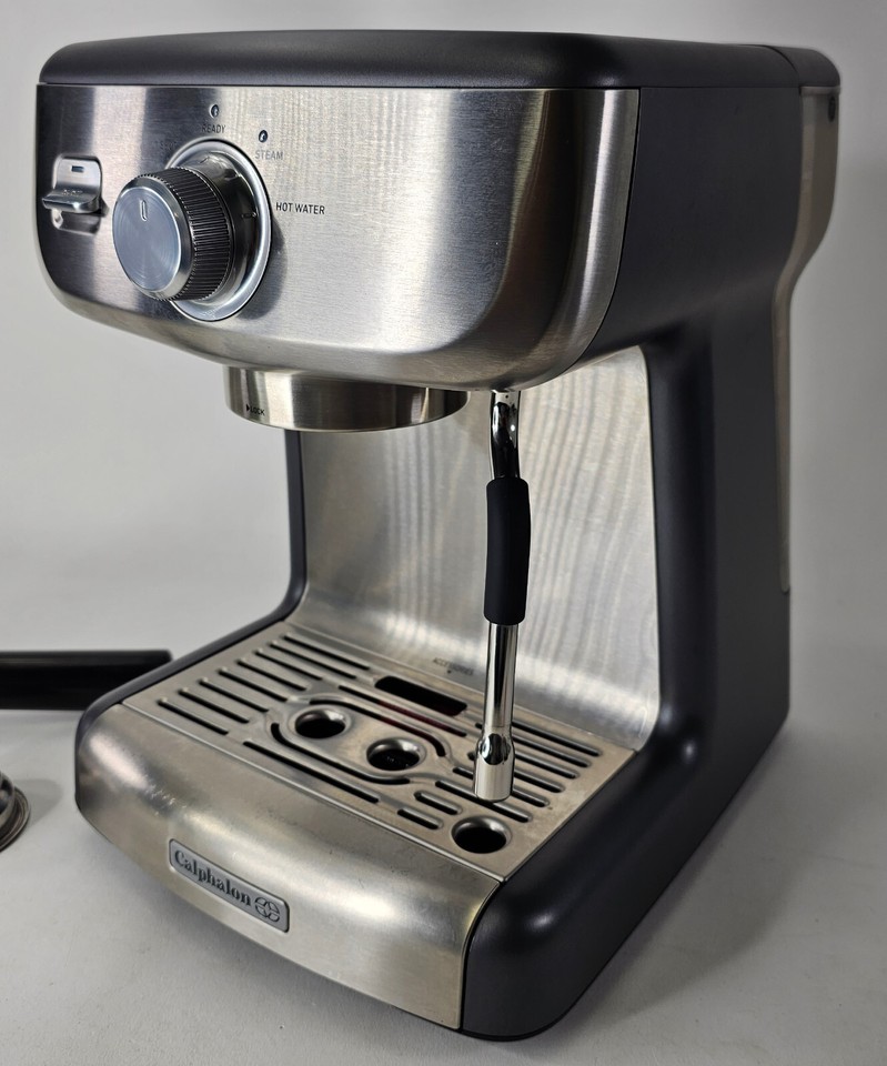 Calphalon BVCLECMP1 Temp IQ Espresso Machine with Steam Wand - Silver ...