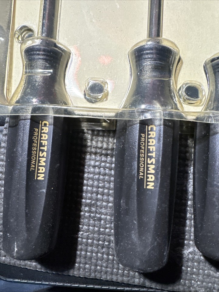 RARE NOS Sears Craftsman Professional 6pc Black Screwdriver Set 47456 ...