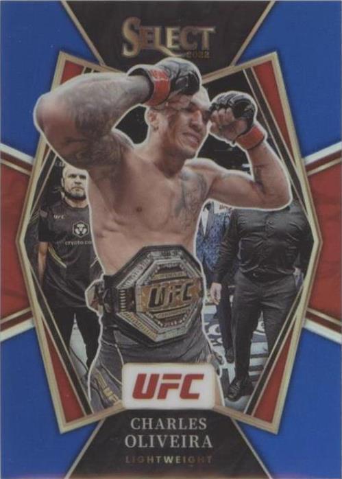2022 Panini Select UFC - Premier Level Charles Oliveira #141 Blue Prizm ...