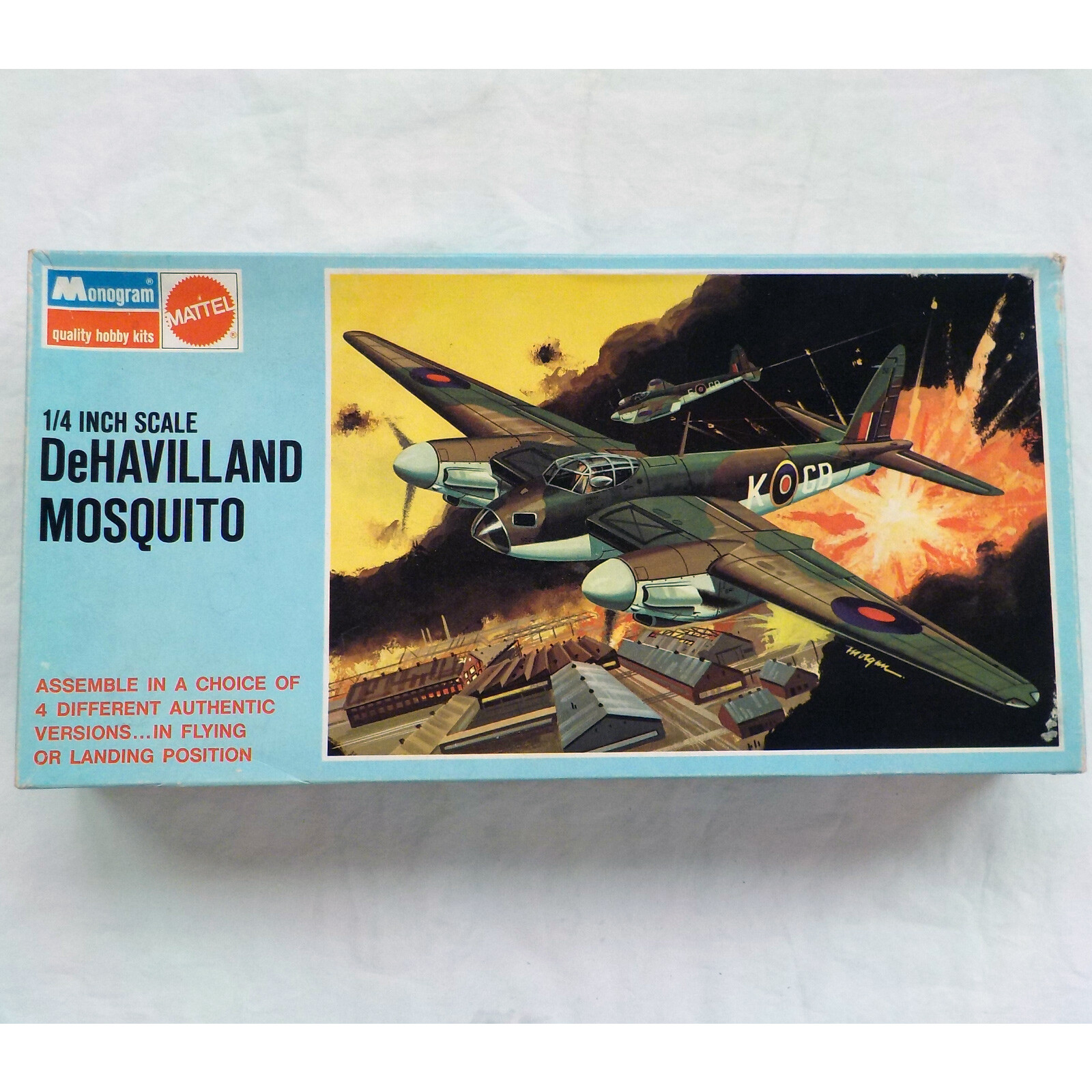 Monogram Mattel DeHavilland Mosquito 1/48 6849 Model Kit 1970 | eBay
