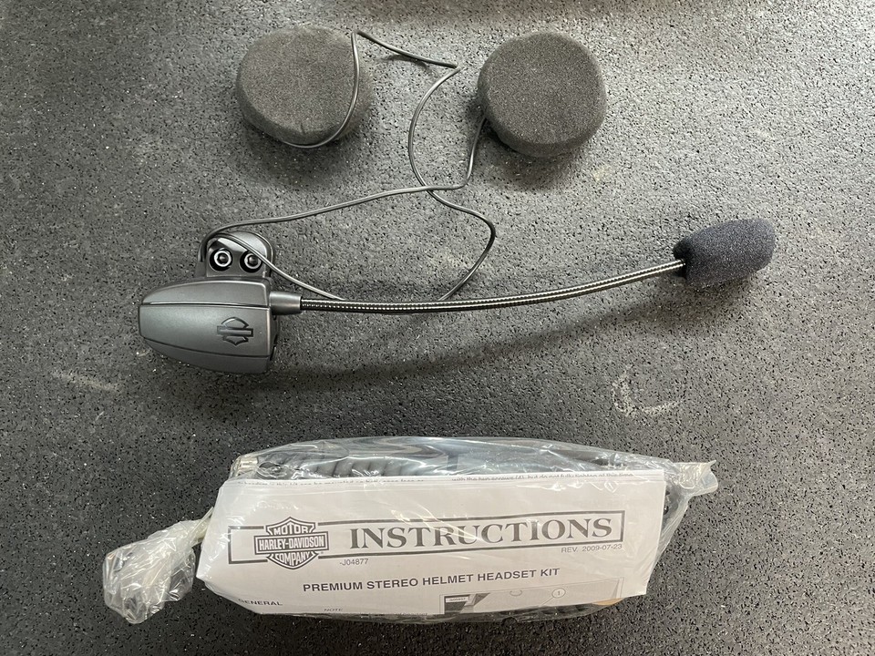 Harley-Davidson Premium Stereo Helmet Headset 77147-98A | eBay