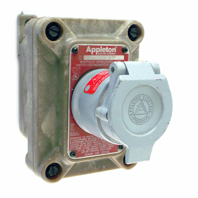 Appleton N1D752023 Receptacle Interlocked W/ Switch Model N1d75-2023 ...