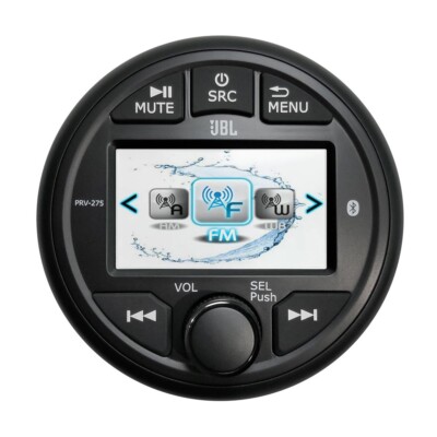 JBL PRV275 All in One Round Marine Digital Media MP3 USB Receiver With ...