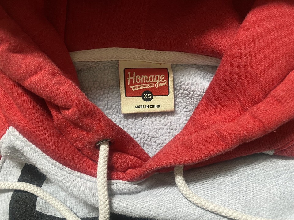 Homage Ohio State Buckeyes Script Ohio Hoodie Size XS Red/Light Gray | eBay