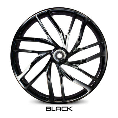 21X3.5 RISE BLACK DUAL DISC 21 FRONT WHEEL HARLEY TOURING BAGGERS 2008 ...