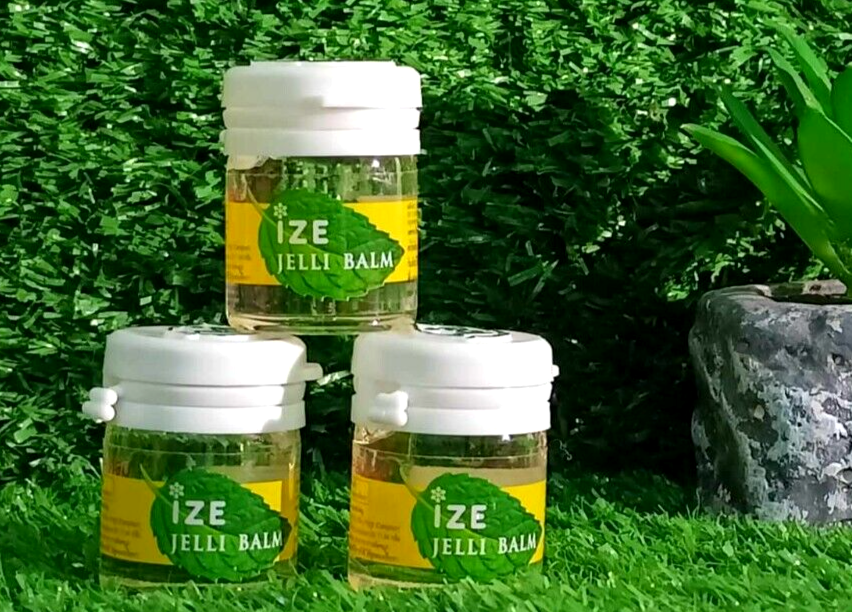 6X IZE JELLI BALM 6G.THAI JELLI BALM HERB PEPPER MINT SCENT 6PCS SMELL ...