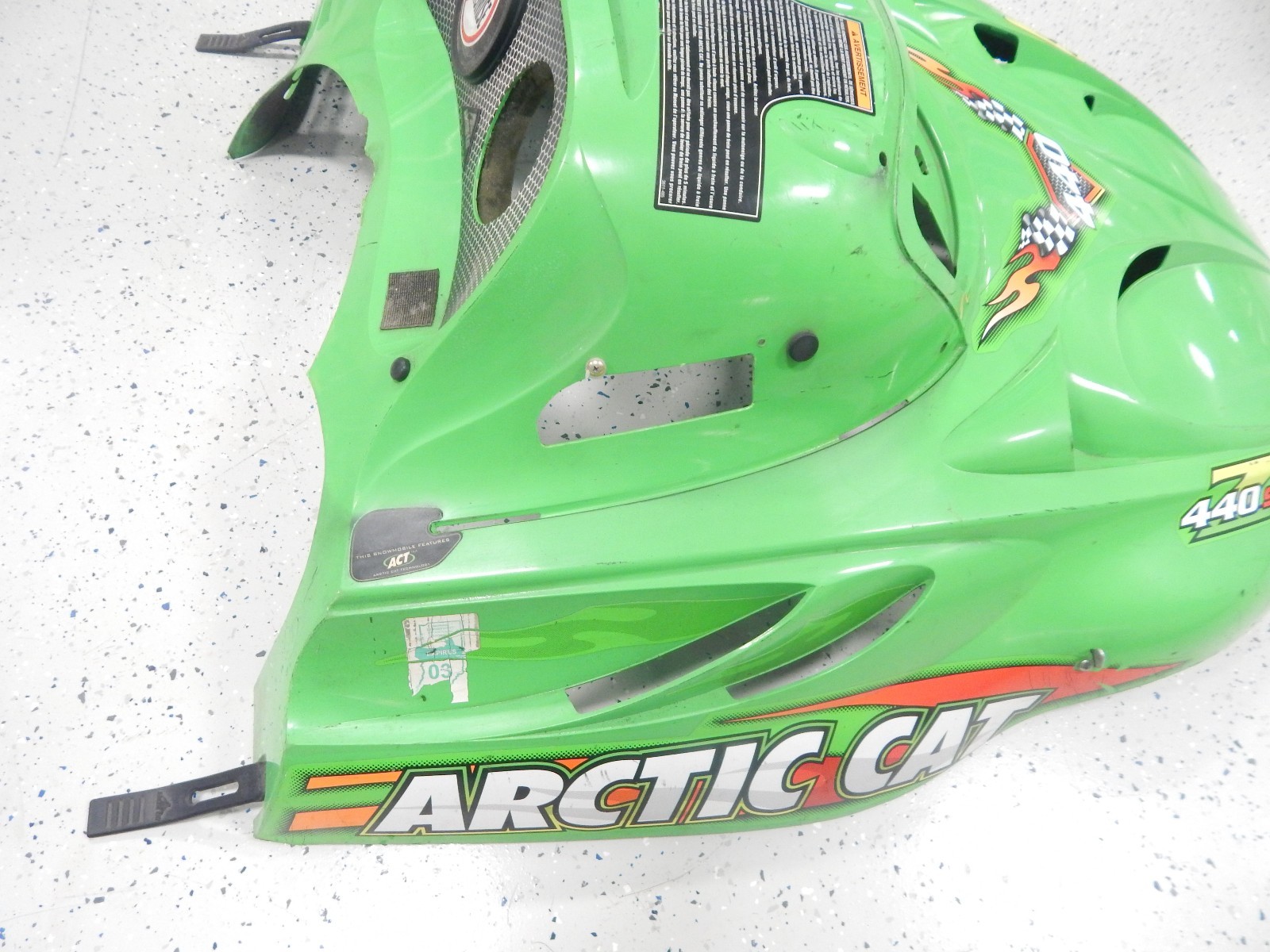 Arctic Cat Snowmobile 2001 ZR 440 Sno Pro Green Hood - 1718-011 | eBay
