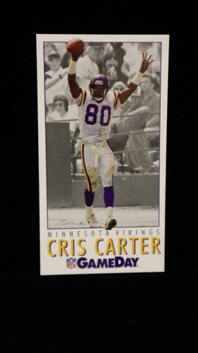 1992 Cris Carter Minnesota Vikings GameDay Card #142 | eBay