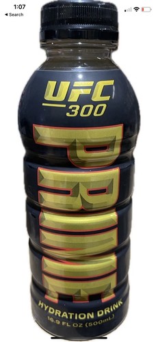 NEW PRIME HYDRATION DRINK UFC 300 1 FULL 16.9 FL OZ BOTTLE ON HAND ...