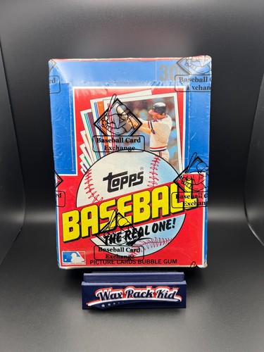 1982 TOPPS BASEBALL UNOPENED WAX BOX BBCE AUTHENTIC CAL RIPKEN RC YEAR ...