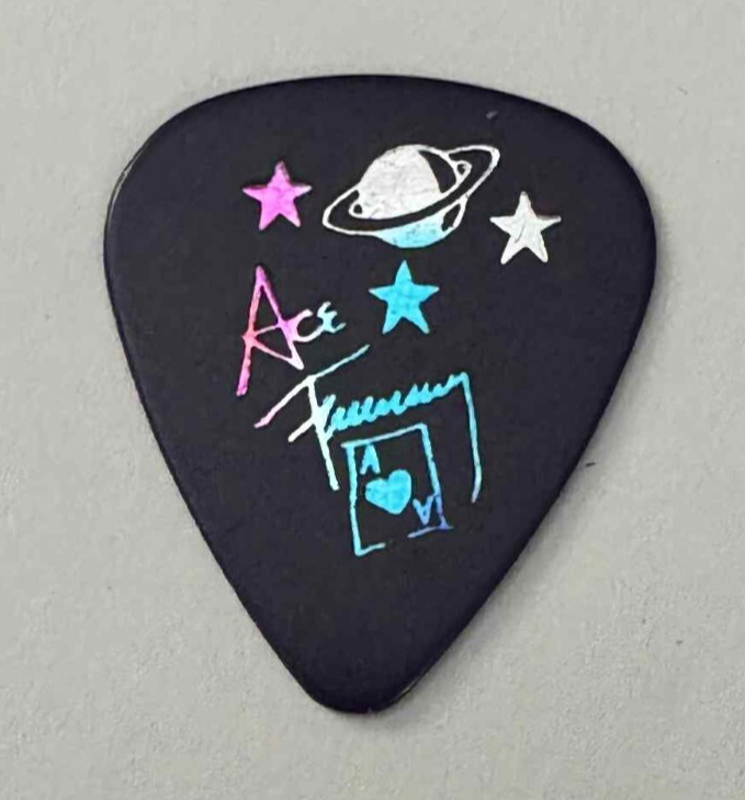 KISS Guitar Pick #94 FAREWELL Tour ACE FREHLEY Signature - QUEBEC CITY ...