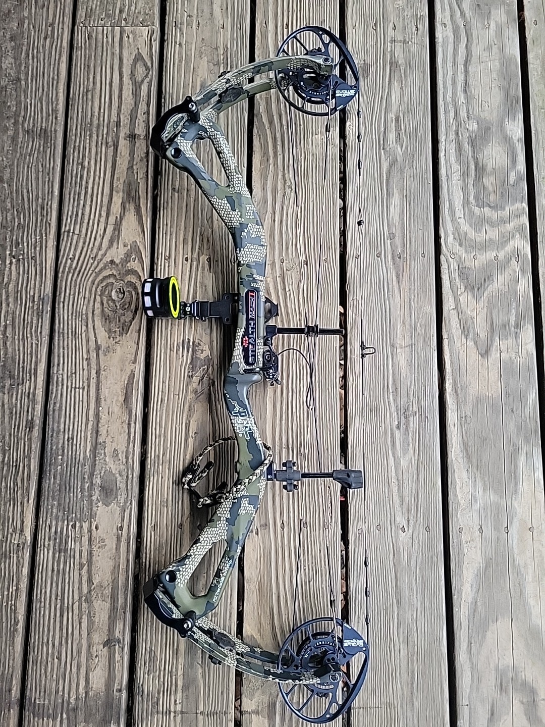 PSE carbon air stealth mach 1 Kuiu Verde Camo With Spot Hogg Hunter 5 ...