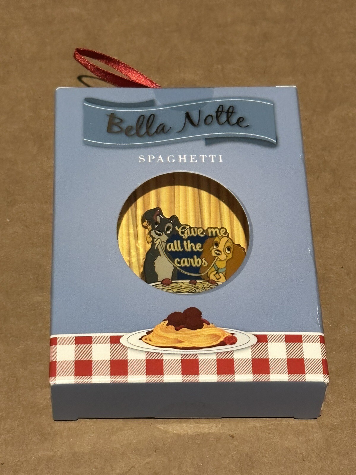 Disney Parks Lady & the Tramp Holiday Ornament Pin Bella Notte Limited ...