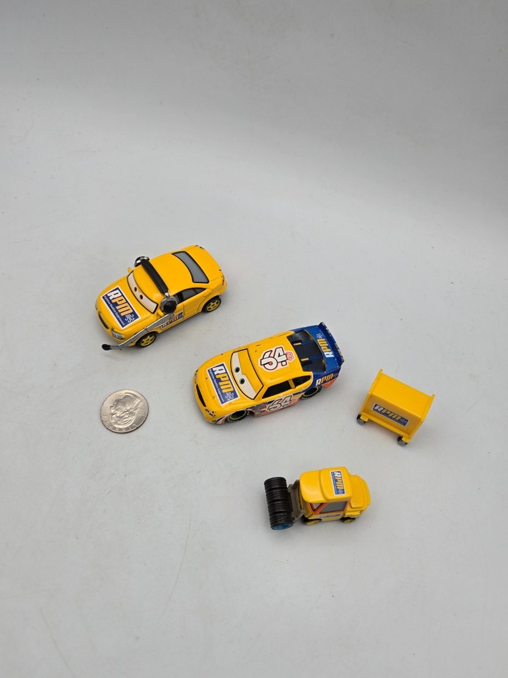 Disney Pixar Cars RPM No. 64 Pitty Crew Chief Lot x3 Diecast Metal EUC ...