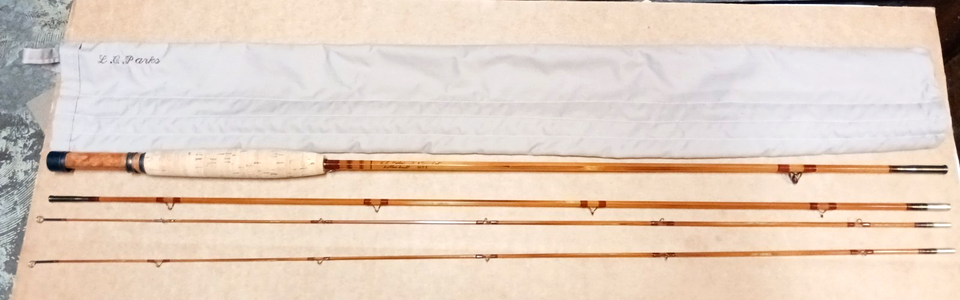 L C Parks 5 wt. Custom Hollow Built Bamboo Fly Rod 7'9" 3/2 Garrison ...