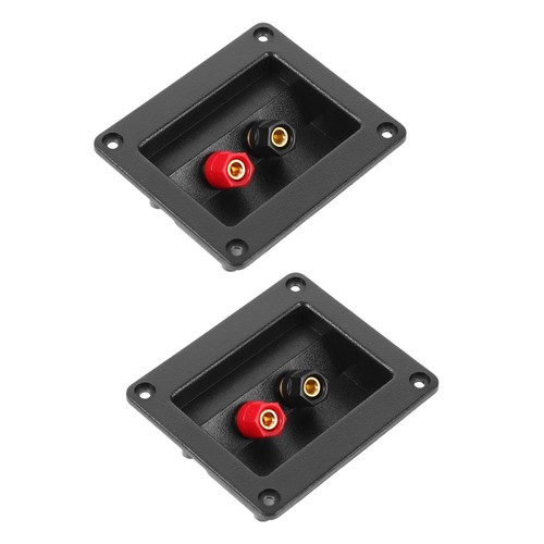 2 Pcs Junction Box Speaker Binding Posts Cable Terminal Subwoofer Cup ...