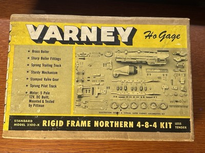4-8-4 RIGID FRAME NORTHERN STEAM LOCOMOTIVE VARNEY KIT VINTAGE HO 2100 ...