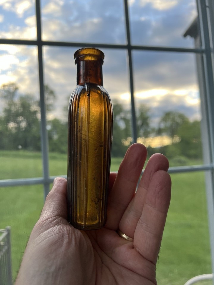 Vintage LOUISVILLE RIBBED SIDE STRAP FLASK | eBay