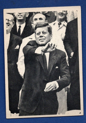 JFK BASEBALL FIRST PITCH NICE 1964 TOPPS STORY OF PRESIDENT JOHN F ...
