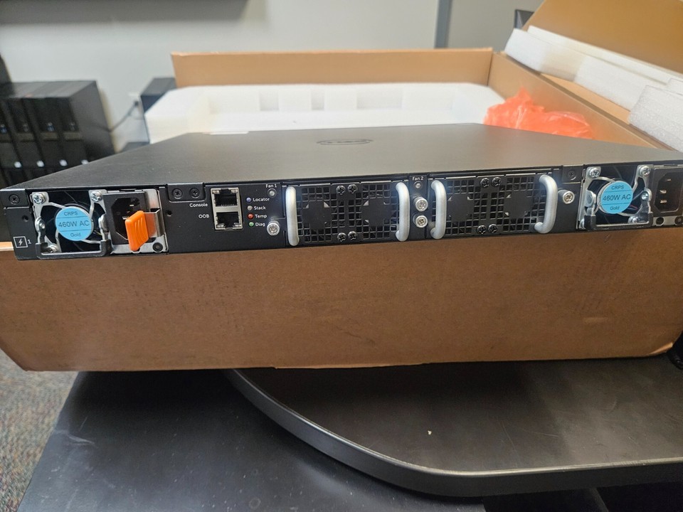Dell N4064F 48x 10GbE SFP+ & 2x 40G QSFP+ Ports Ethernet Switch W/ Dual ...