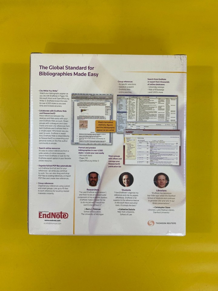 Endnote X4 Workstation for (PC Windows) Research Publishing Bran New ...
