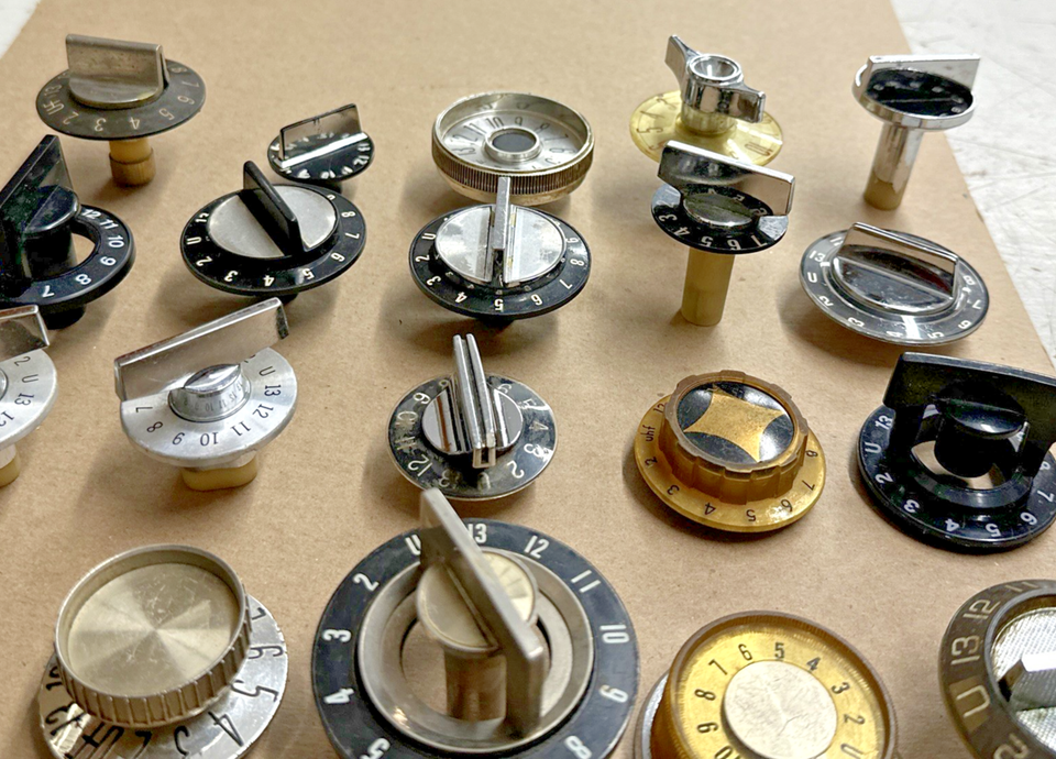 (25) Vintage Television TV Channel Knobs Dials Buttons Selectors 50s ...