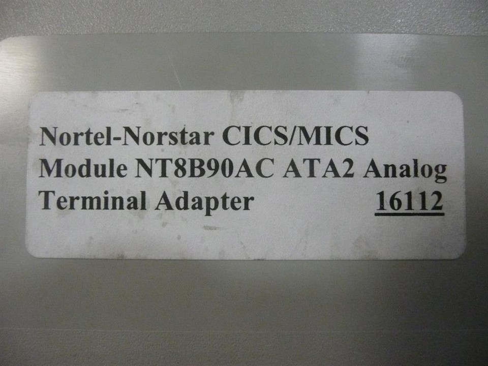 Nortel-Norstar CICS/MICS NT8B90AC ATA2 Analog Terminal Adapter Module ...